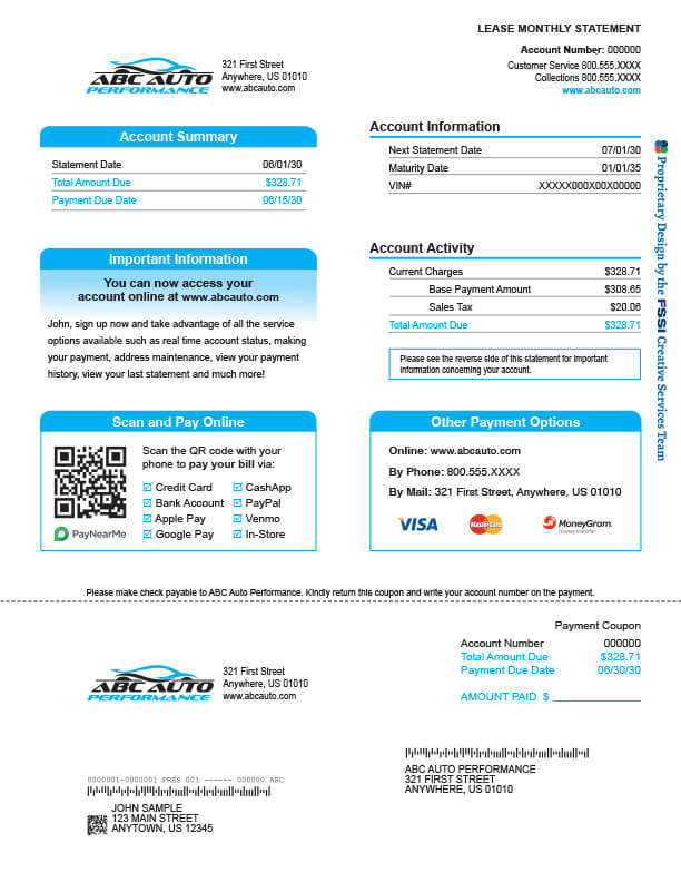 Print and Mail Solutions for Auto Finance | Statements, Letters