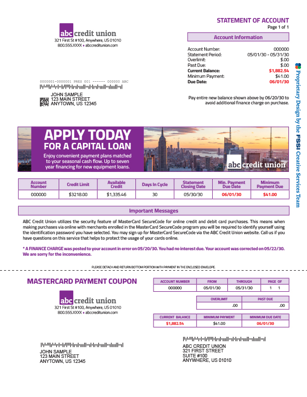 Credit Union Statement Processing | Print, Mail, eStatements