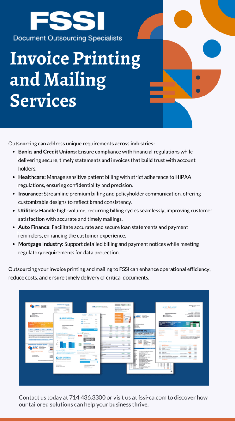 Invoice Printing and Mailing Outsourcing Services